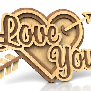 C151-love - Scroll Saw Pattern (pdf, Dxf, Svg, Eps) - Etsy