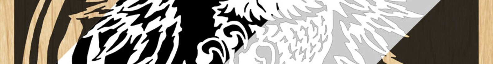 111-eagle-flag - Scroll Saw Pattern (pdf, Jpg, Dxf, Svg, Eps) - Etsy