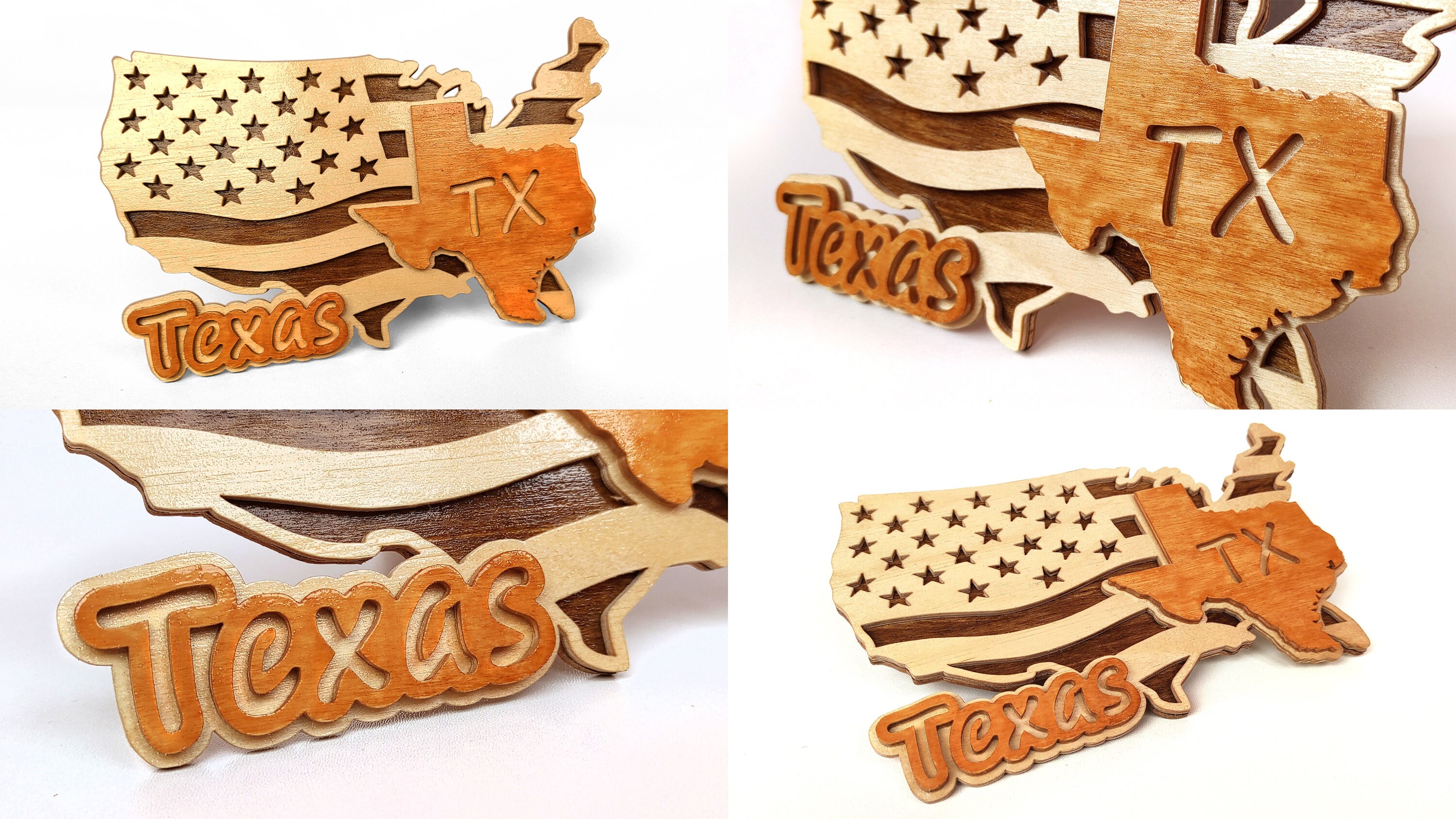 C157-US State - Scroll Saw Pattern (pdf, Dxf, Svg, Eps) - Etsy Australia