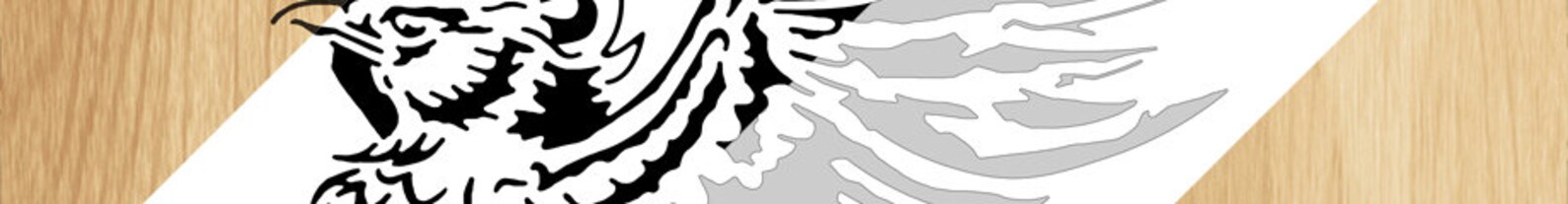 055-phoenix Scroll Saw Pattern pdf Jpg Dxf Svg Eps - Etsy