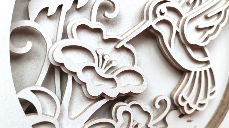 C163-hummingbird Scroll Saw Pattern pdf Dxf Svg Eps - Etsy