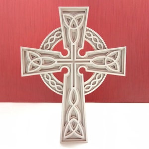 C69-celtic Cross - Scroll Saw Pattern (pdf, Dxf, Svg, Eps) - Etsy