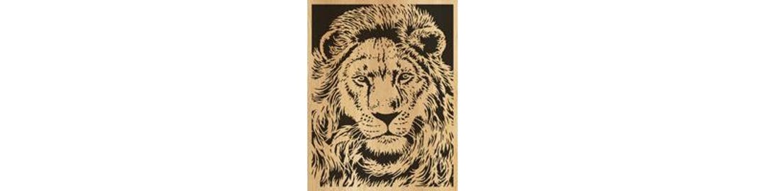 091-lion - Scroll Saw Pattern (pdf, Jpg, Dxf, Svg, Eps) - Etsy