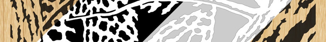 086-leopard Scroll saw pattern pdf jpg dxf svg eps | Etsy