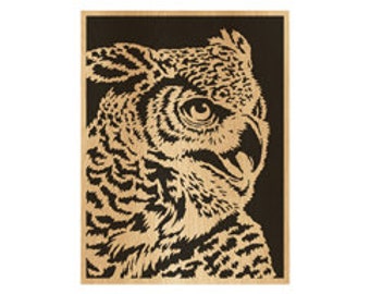 116-owl Scroll Saw Pattern pdf Jpg Dxf Svg Eps | Etsy