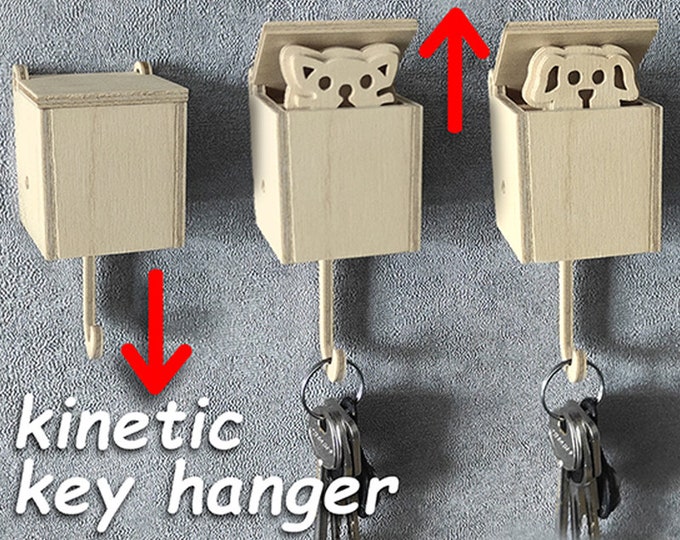 C196-kinetic Key Hanger - Scroll Saw Pattern (pdf, Dxf, Svg, Eps) - Etsy