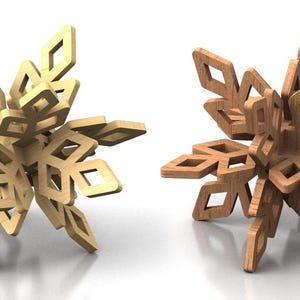 C265-snowflake Set- Scroll Saw Pattern (pdf, Dxf, Svg, Eps) - Etsy