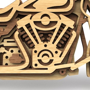 C252-motorcycle - Scroll Saw Pattern (pdf, Dxf, Svg, Eps) - Etsy