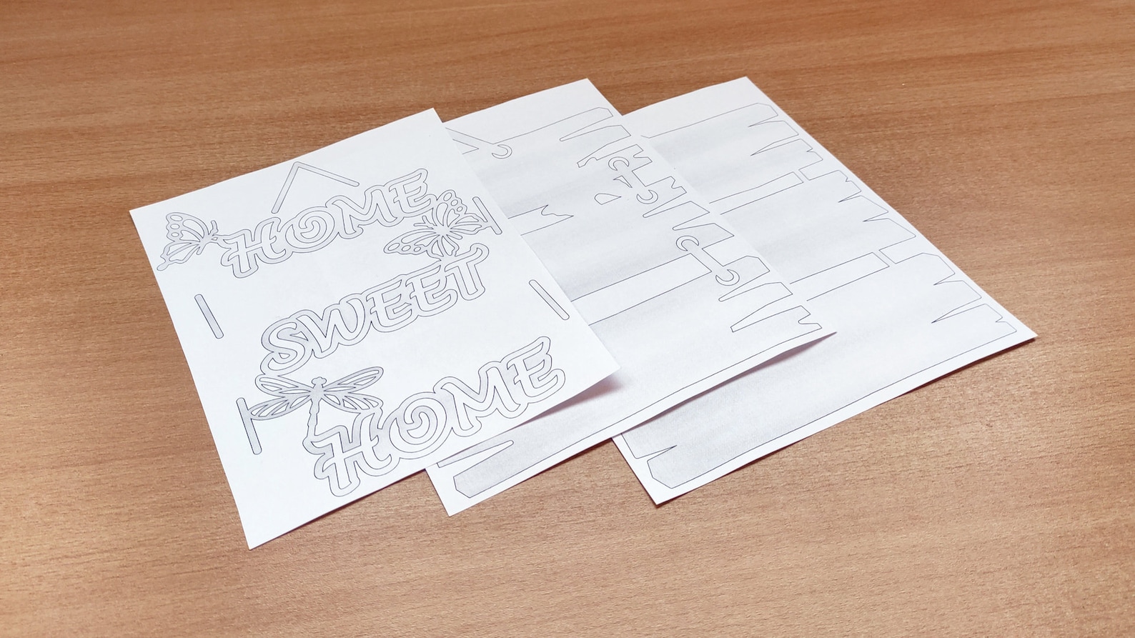 C155-home Scroll Saw Pattern pdf Dxf Svg Eps - Etsy