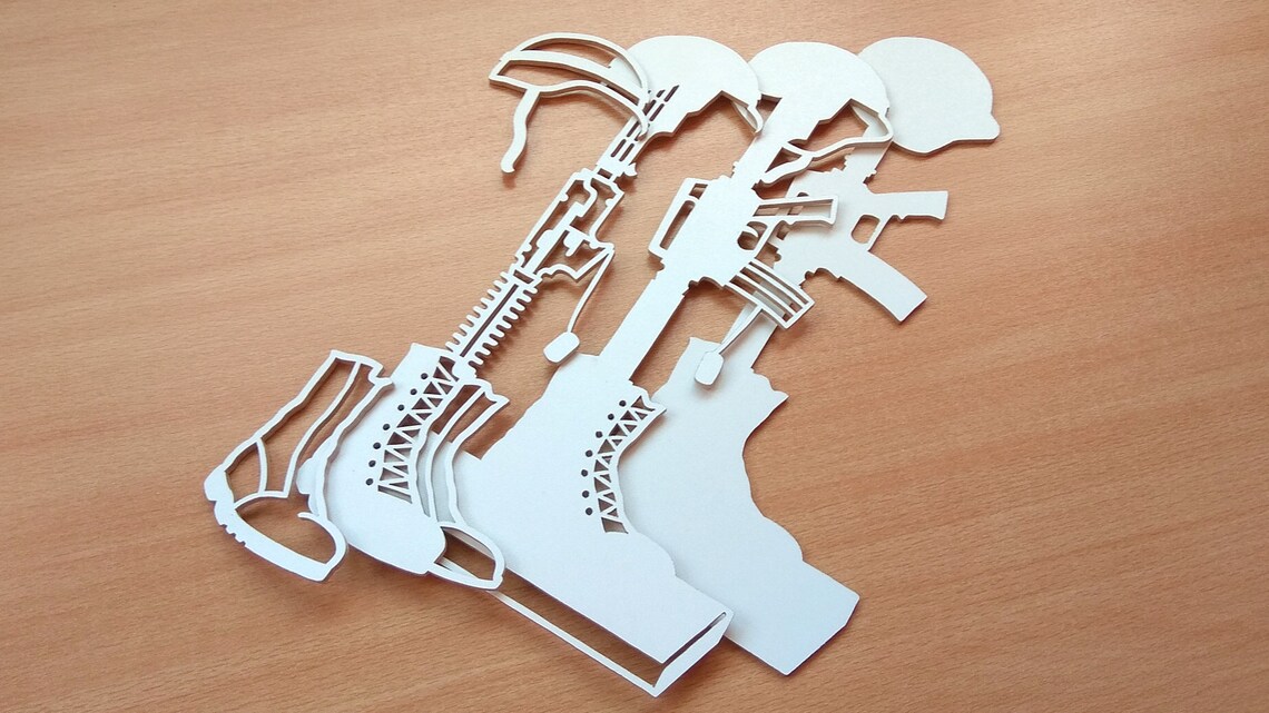 C84-battlefield Cross - Scroll Saw Pattern (pdf, Dxf, Svg, Eps) - Etsy
