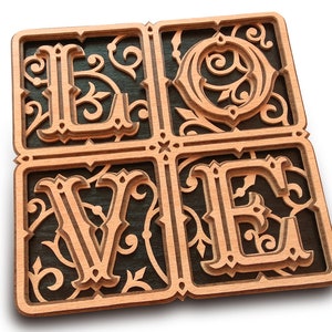 C99-love Scroll Saw Pattern pdf Dxf Svg Eps - Etsy