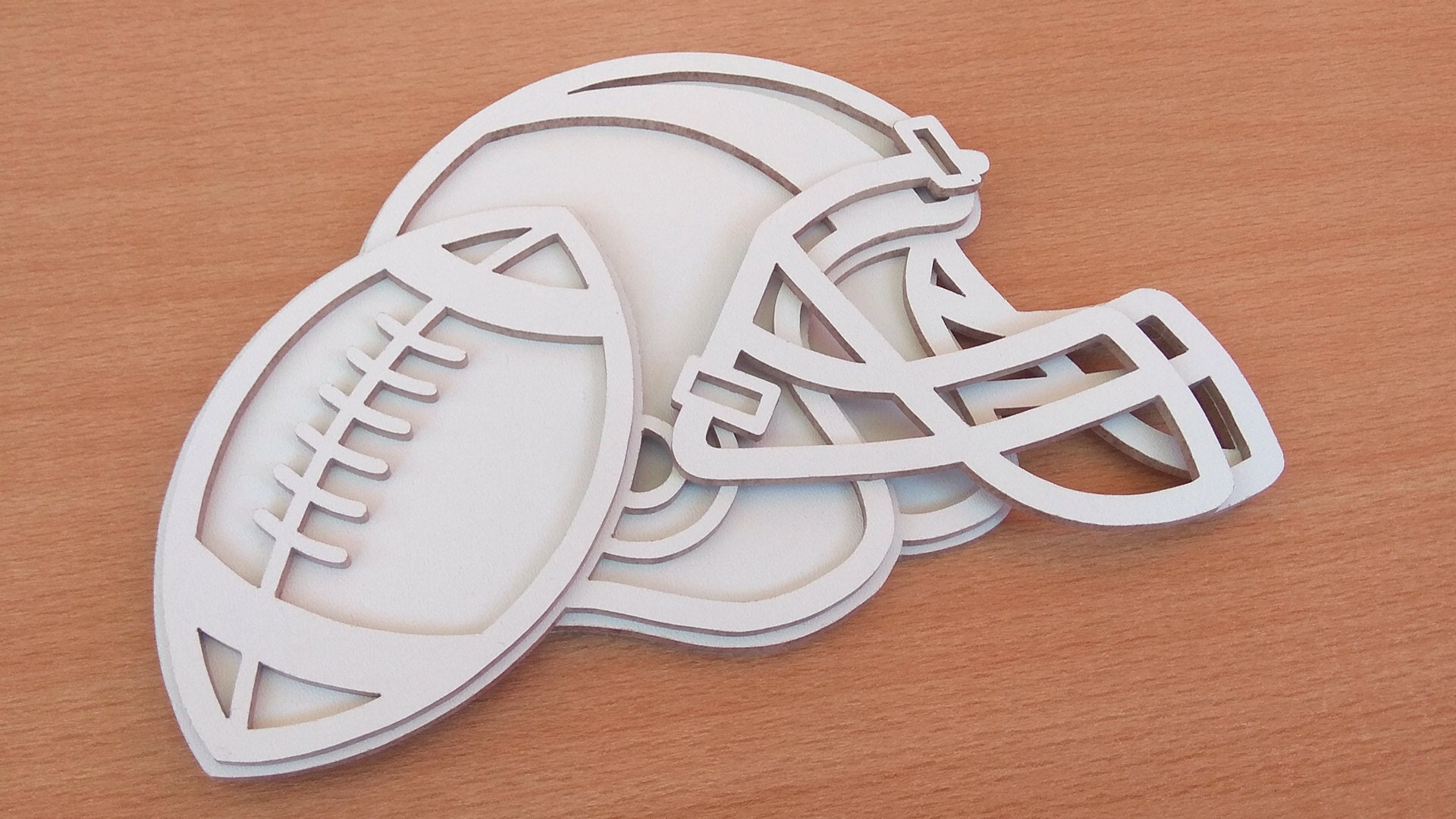 C115-football Scroll Saw Pattern pdf Dxf Svg Eps | Etsy