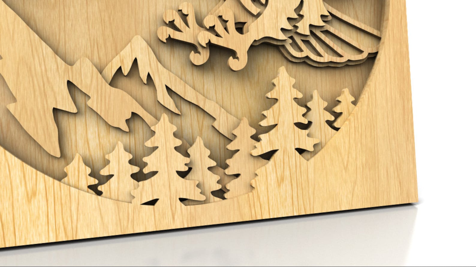 C210-eagle Scroll Saw Pattern pdf Dxf Svg Eps - Etsy