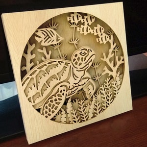 C73-turtle - Scroll Saw Pattern (pdf, Dxf, Svg, Eps) - Etsy