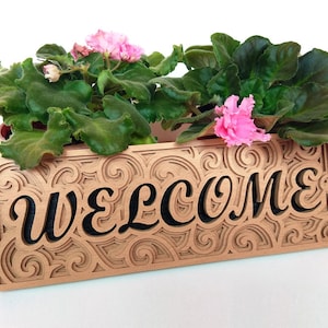 C27-welcome - Scroll Saw Pattern (pdf, Dxf, Svg, Eps) - Etsy