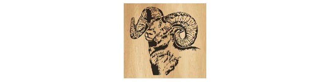 021-ram - Scroll Saw Pattern (pdf, Jpg, Dxf, Svg, Eps) - Etsy