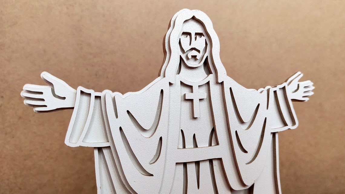 C167-jesus Scroll Saw Pattern pdf Dxf Svg Eps - Etsy