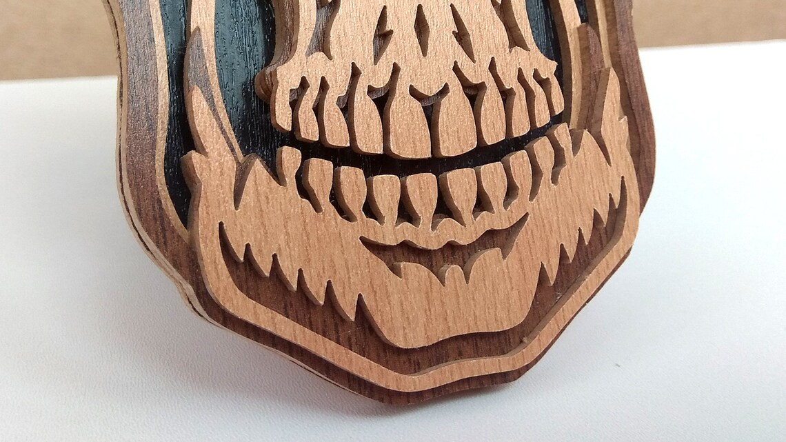 C106-skull Scroll Saw Pattern pdf Dxf Svg Eps - Etsy Australia