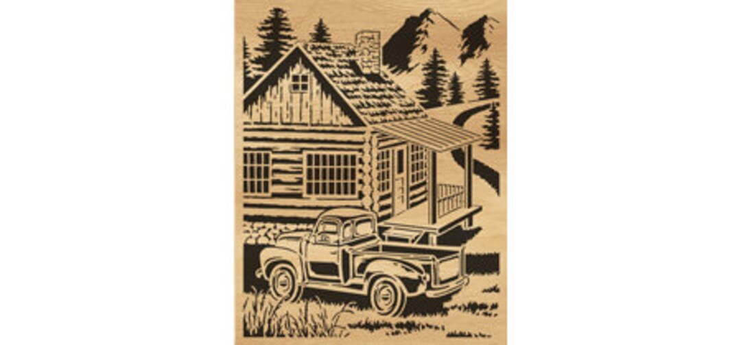 119-countryside Scroll Saw Pattern pdf, Jpg, Dxf, Svg, Eps - Etsy