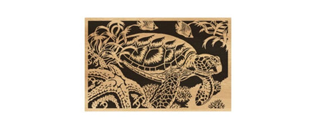 085-turtle Scroll Saw Pattern pdf, Jpg, Dxf, Svg, Eps - Etsy