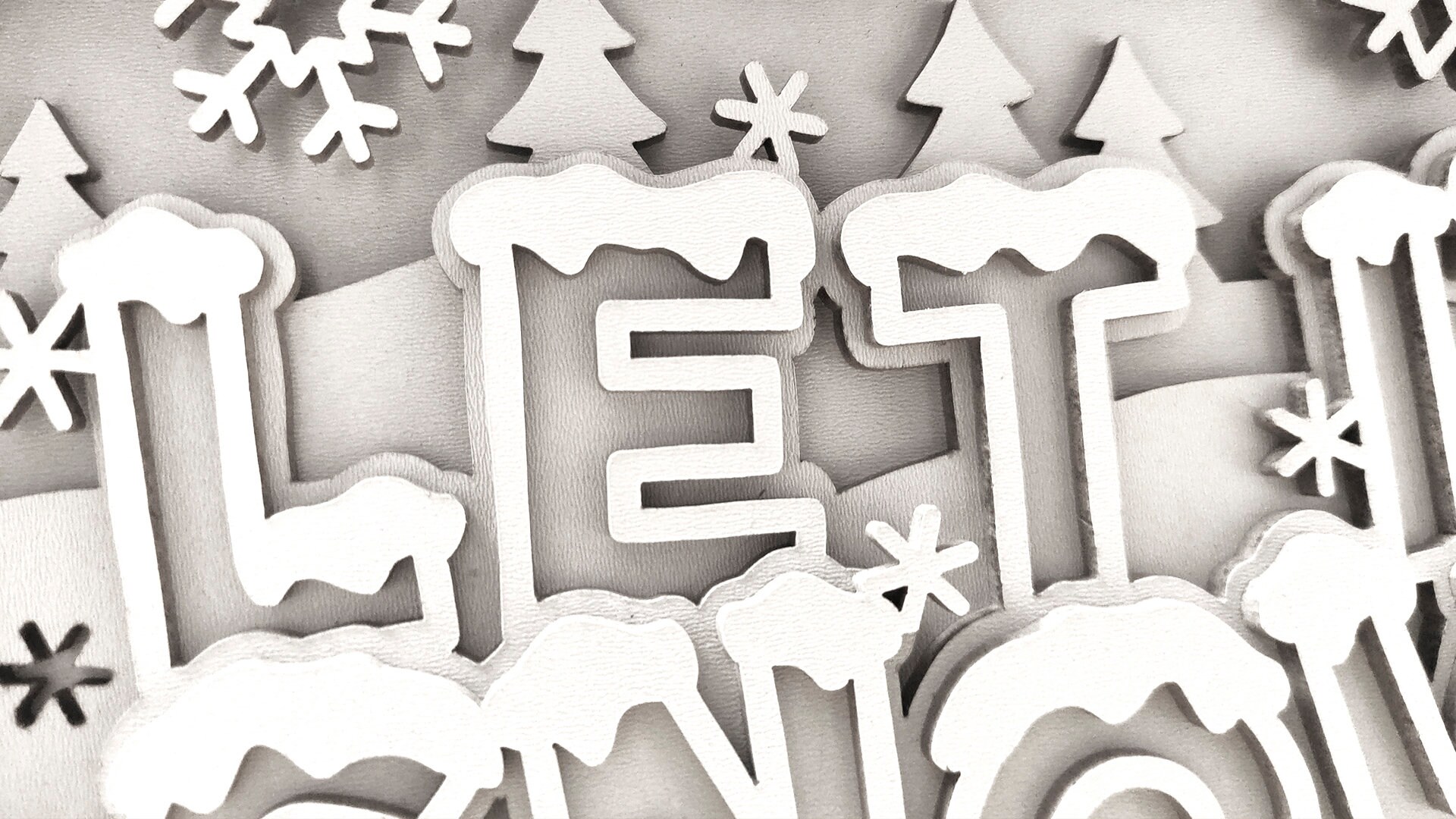 C189-let It Snow - Scroll Saw Pattern (pdf, Dxf, Svg, Eps) - Etsy