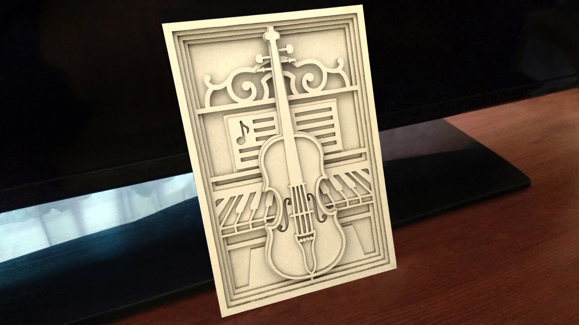 C96-violin - Scroll Saw Pattern (pdf, Dxf, Svg, Eps) - Etsy