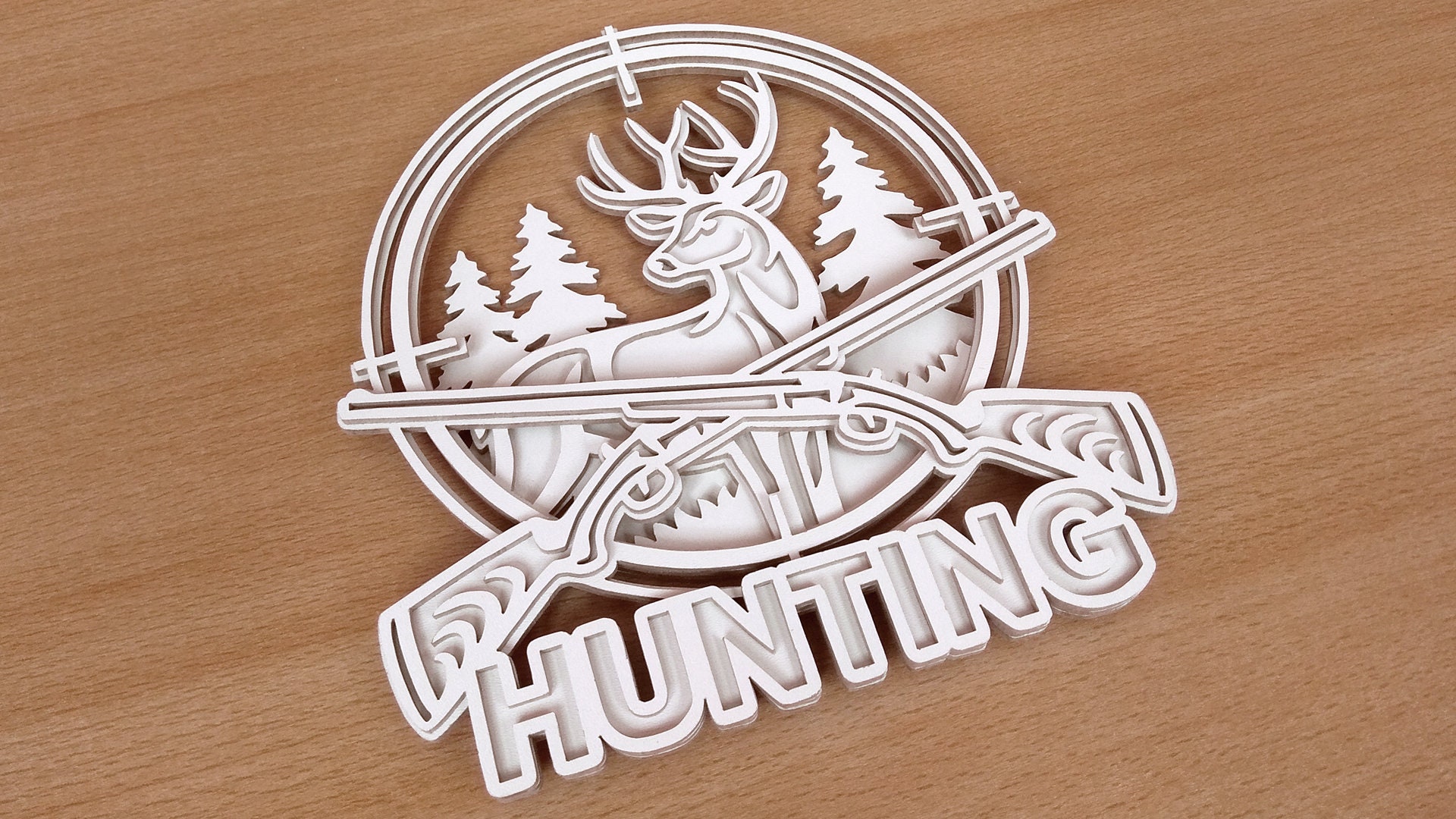 C129-hunting Scroll Saw Pattern pdf Dxf Svg Eps - Etsy Canada