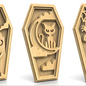 C211-halloween Set - Scroll Saw Pattern (pdf, Dxf, Svg, Eps) - Etsy