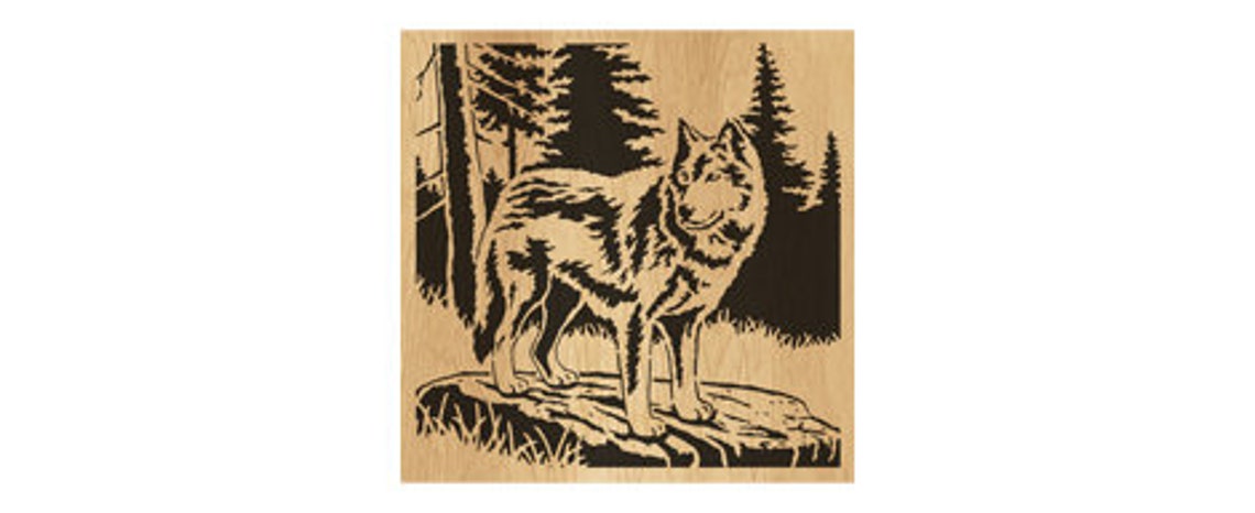 071-wolf Scroll Saw Pattern pdf Jpg Dxf Svg Eps - Etsy