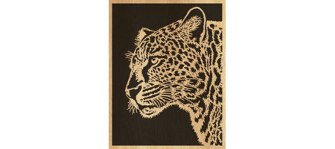 117-leopard Scroll Saw Pattern pdf Jpg Dxf Svg Eps - Etsy UK