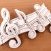 C159-music Notes - Scroll Saw Pattern (pdf, Dxf, Svg, Eps) - Etsy Canada