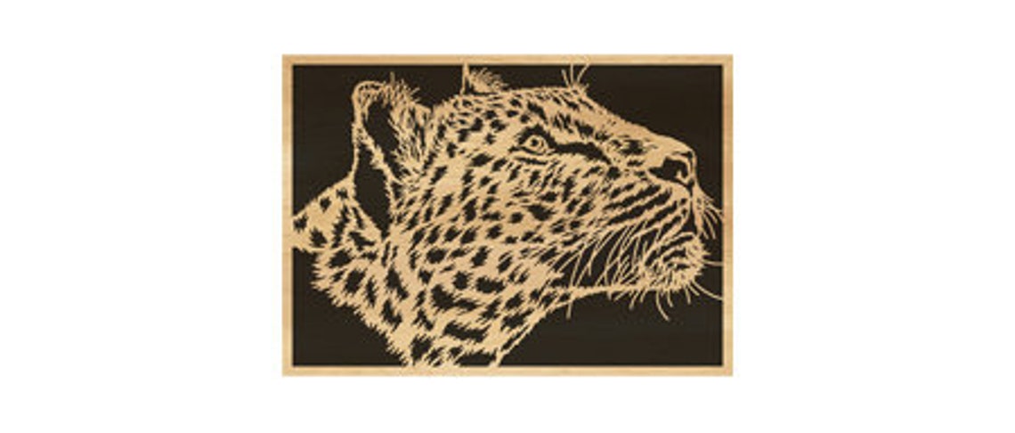 100-leopard Scroll Saw Pattern pdf Jpg Dxf Svg Eps - Etsy