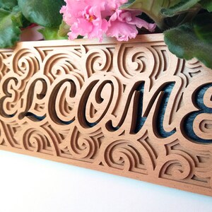 C27-welcome - Scroll Saw Pattern (pdf, Dxf, Svg, Eps) - Etsy