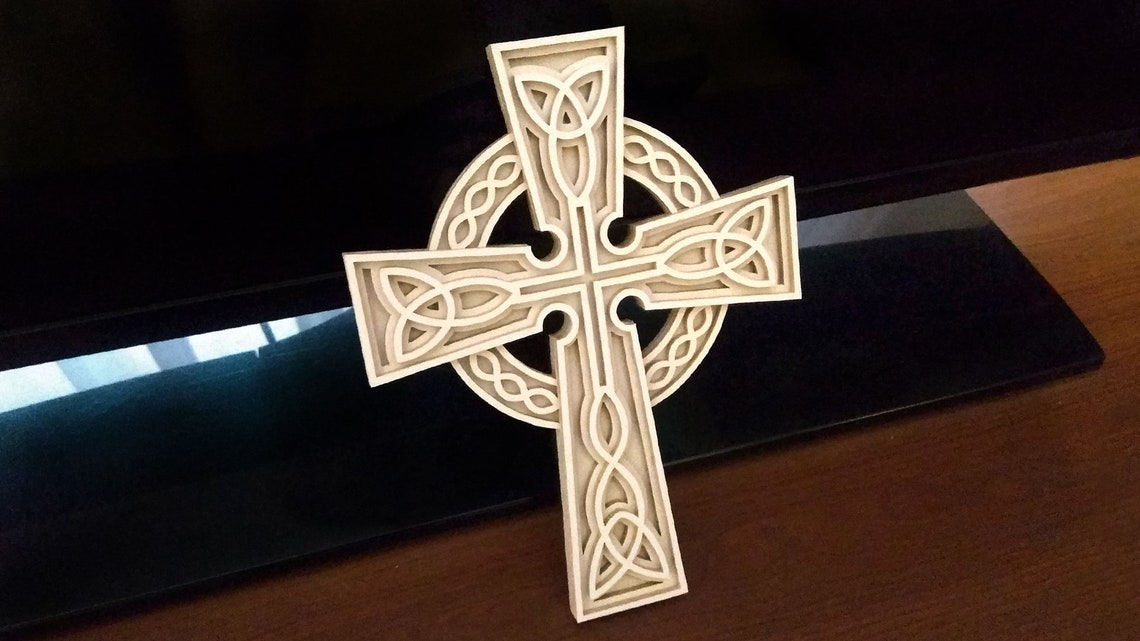 C69-celtic Cross Scroll Saw Pattern pdf Dxf Svg Eps - Etsy