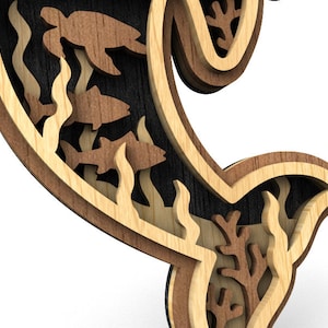 C233-dolphin - Scroll Saw Pattern (pdf, Dxf, Svg, Eps) - Etsy