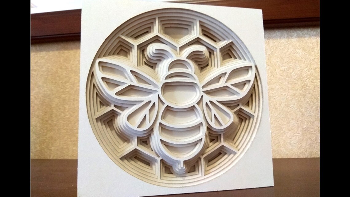 C20-bee Scroll Saw Pattern pdf Dxf Svg Eps - Etsy