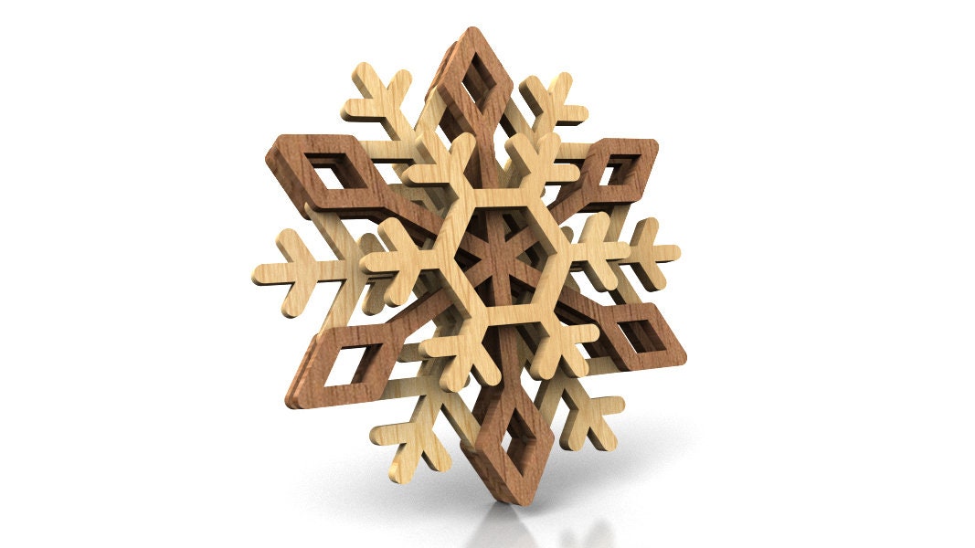 C243-snowflake Set- Scroll Saw Pattern (pdf, Dxf, Svg, Eps) - Etsy