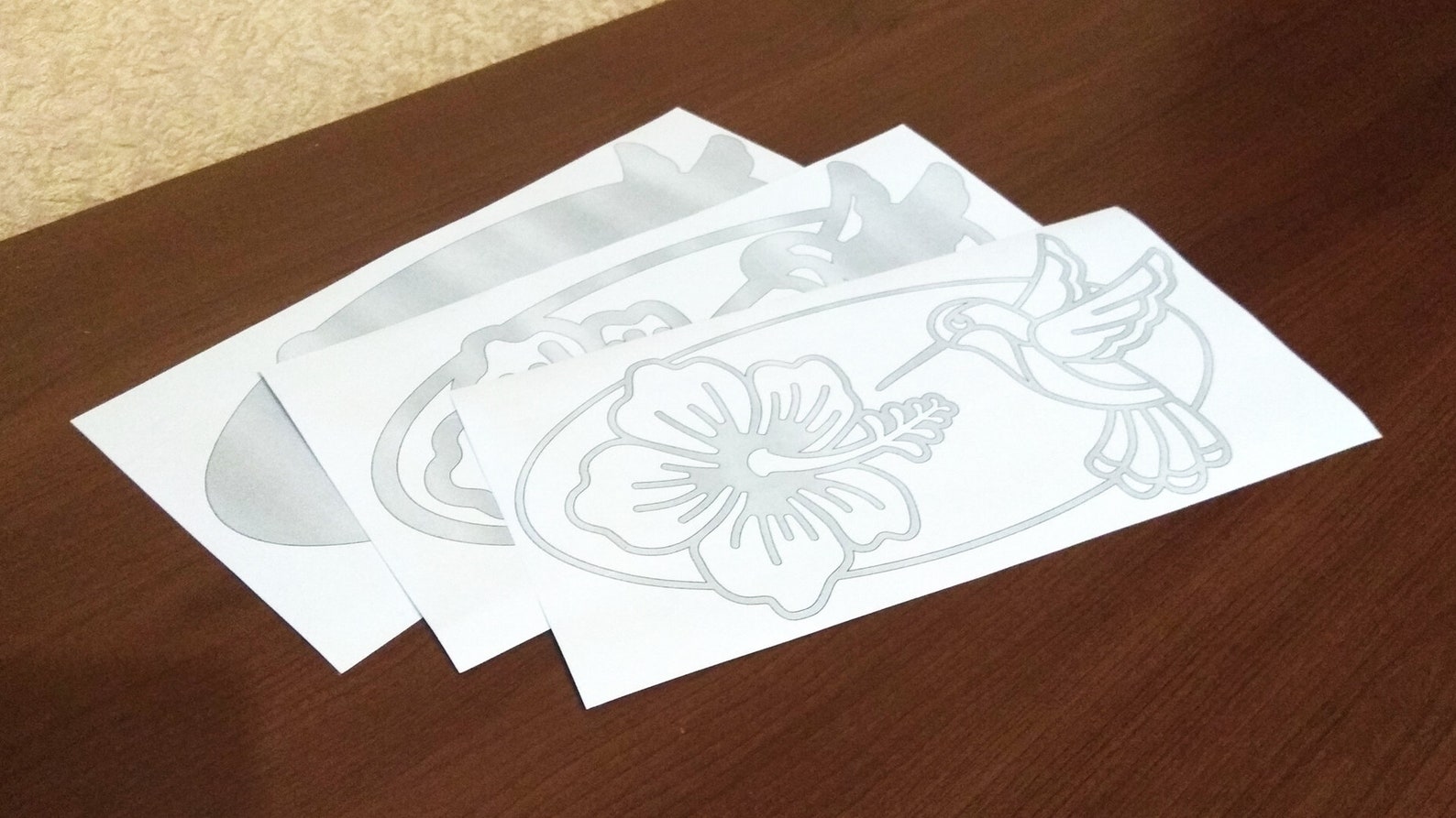 C49-hummingbird Scroll Saw Pattern pdf Dxf Svg Eps - Etsy