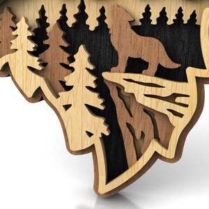 C224-wolf - Scroll Saw Pattern (pdf, Dxf, Svg, Eps) - Etsy