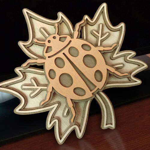 C102-ladybug Scroll Saw Pattern pdf Dxf Svg Eps - Etsy