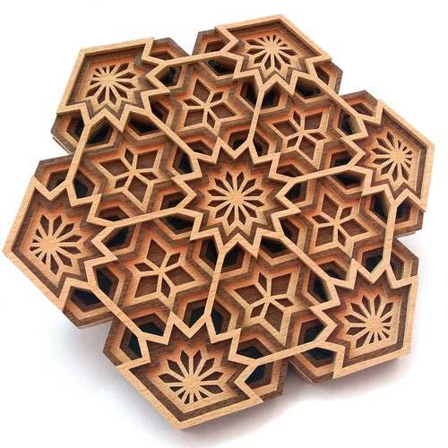 C128-trivet Scroll Saw Pattern pdf Dxf Svg Eps - Etsy