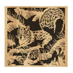 056-squirrel Scroll Saw Pattern pdf, Jpg, Dxf, Svg, Eps - Etsy