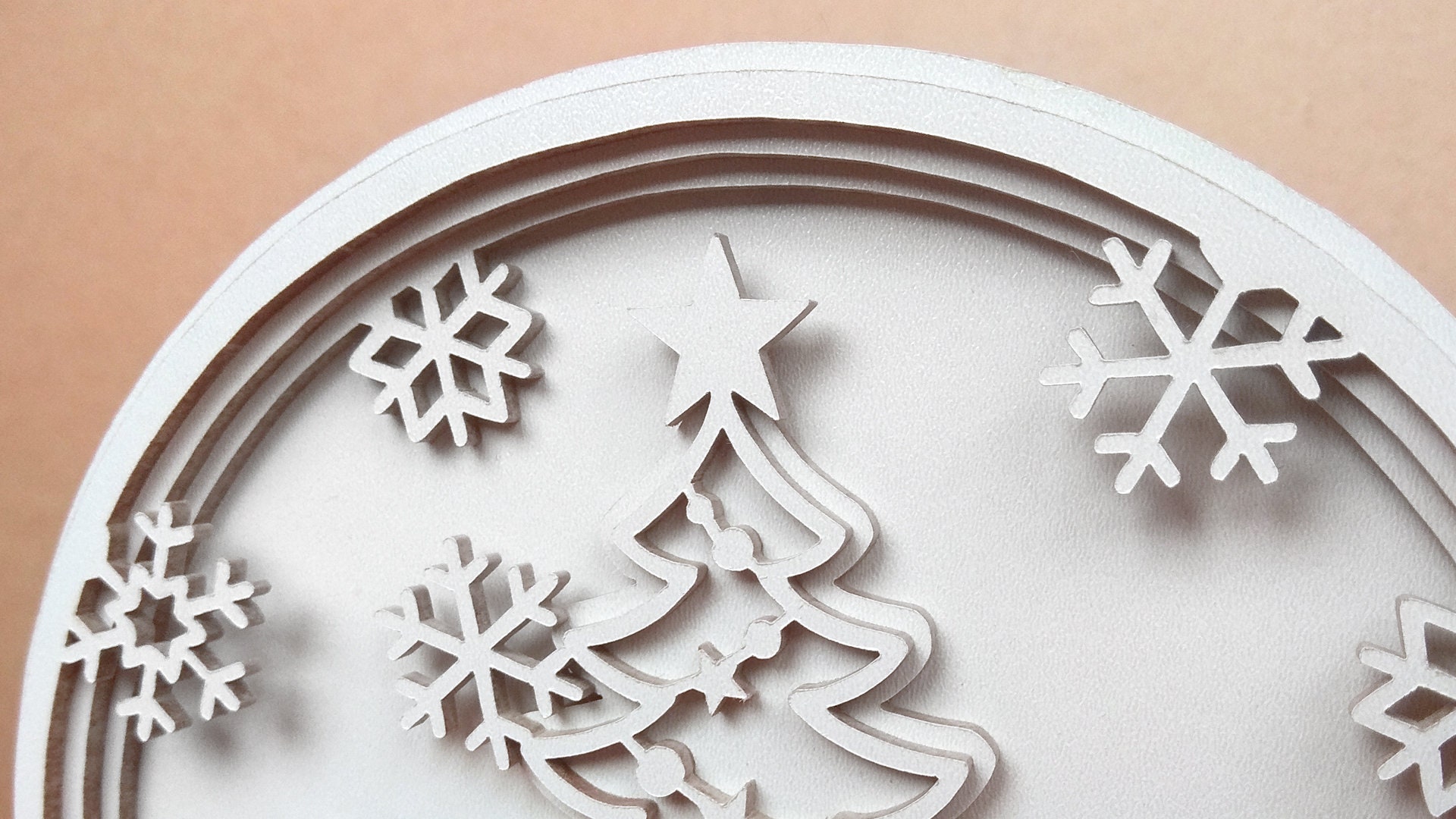 C135-christmas Snowball Scroll Saw Pattern pdf Dxf Svg - Etsy