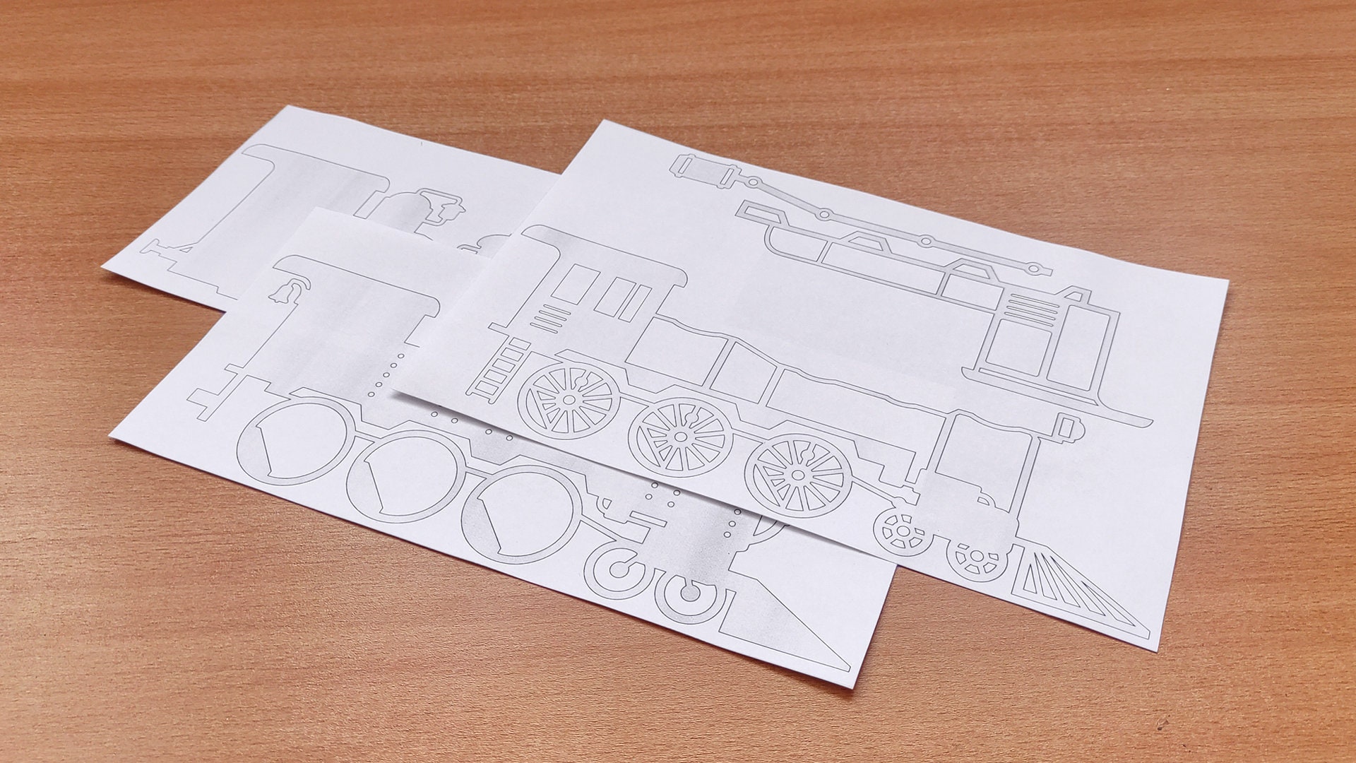 C158-train - Scroll Saw Pattern (pdf, Dxf, Svg, Eps) - Etsy