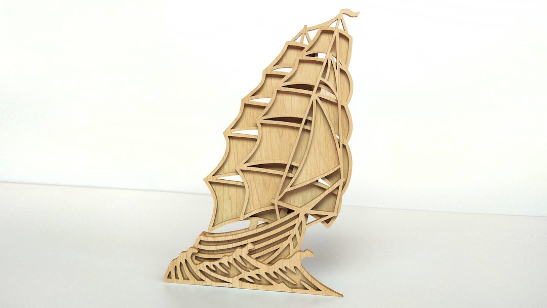 C82-ship - Scroll Saw Pattern (pdf, Dxf, Svg, Eps) - Etsy Canada