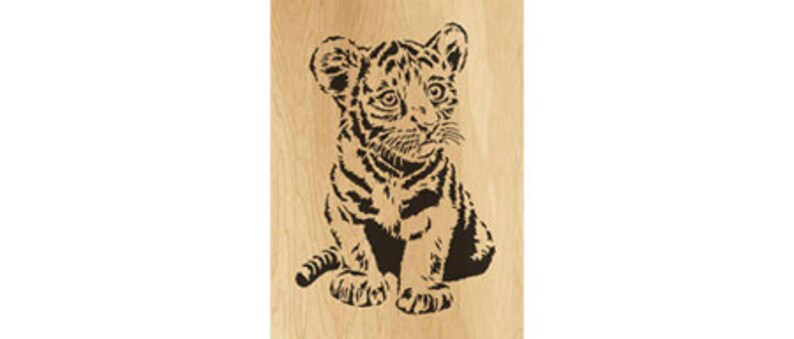 005-tiger Cub Scroll Saw Pattern pdf Jpg Dxf Svg Eps - Etsy
