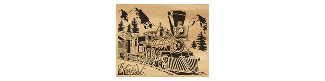093-train - Scroll Saw Pattern (pdf, Jpg, Dxf, Svg, Eps) - Etsy