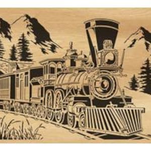 093-train - Scroll Saw Pattern (pdf, Jpg, Dxf, Svg, Eps) - Etsy
