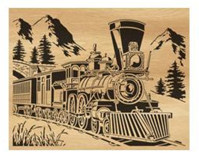 093-train - Scroll Saw Pattern (pdf, Jpg, Dxf, Svg, Eps) - Etsy