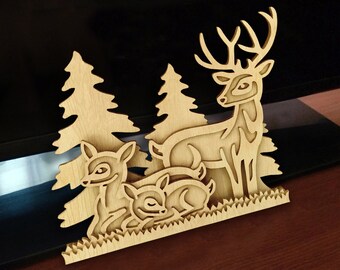C129-hunting Scroll Saw Pattern pdf Dxf Svg Eps | Etsy